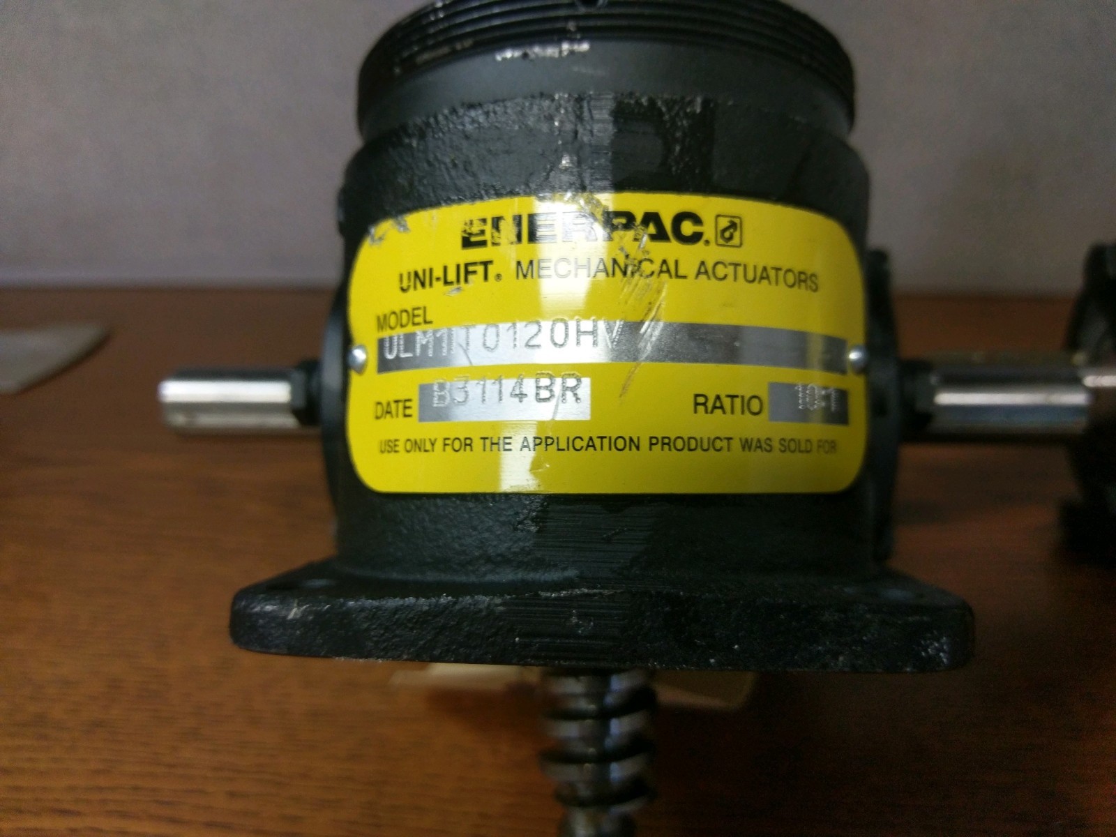 Enerpac Unilift Mechanical Actuator M1IT0120HV | eBay
