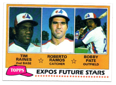 NICE 1981 Topps #479 Tim Raines Rookie Baseball Montreal Expos Card | eBay