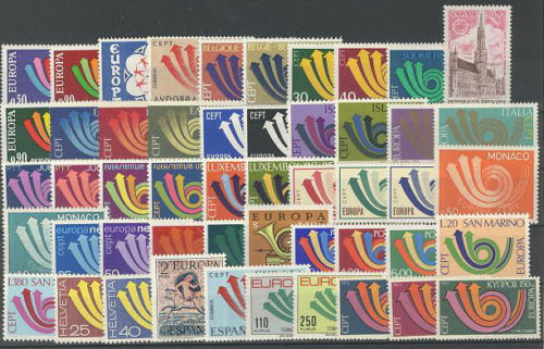 Theme Europe - 1973 - Complete 50 Stamps | eBay
