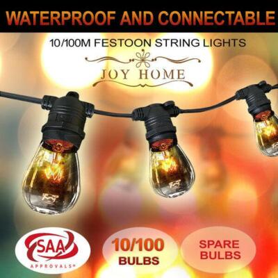 Elora Festoon String Lights 80m Outdoor Light Waterproof Christmas ...