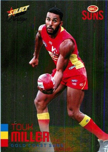 2020 GOLD COAST SUNS AFL Card TOUK MILLER Footy Stars Prestige | eBay