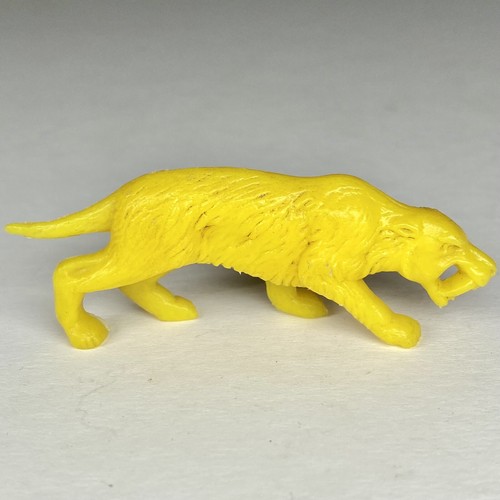 Tim Mee Vintage Processed Plastic Sabretooth Tiger Dinosaur Playset ...