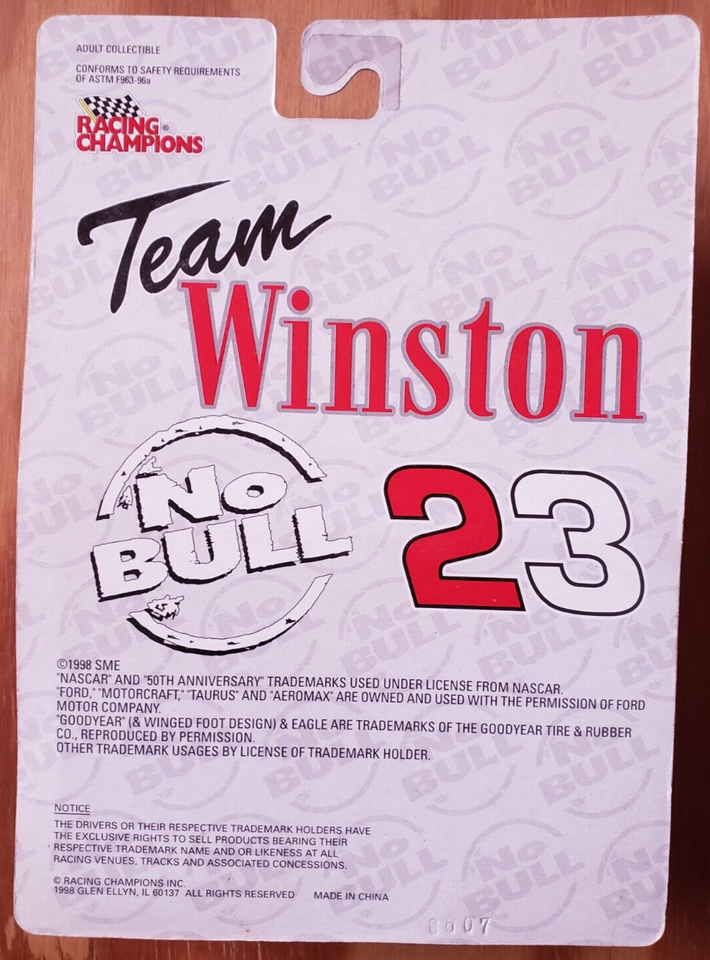 #23 Jimmy Spencer TEAM WINSTON NO BULL 1/64 scale 1998 limited 1 of ...