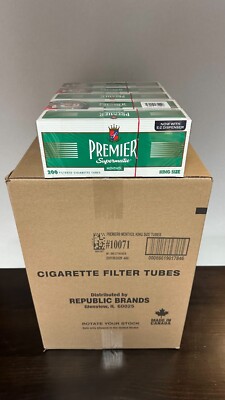 Premier Menthol King Size RYO Cigarette Tubes - Full Case (10000 Tubes ...