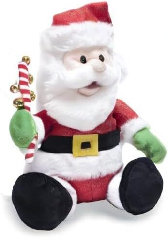 Cuddle Barn | Jingling Santa 11" Singing Santa Claus Christmas Plush ...