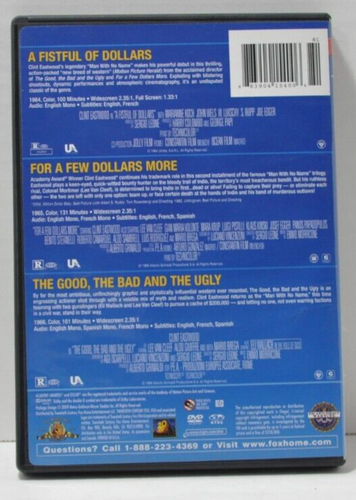 Triple Feature 3 DVD Set Western Clint Eastwood Classics (DVD 1966) | eBay