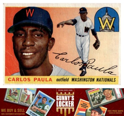 1955 Topps Carlos Paula 97 Washington Senators | eBay