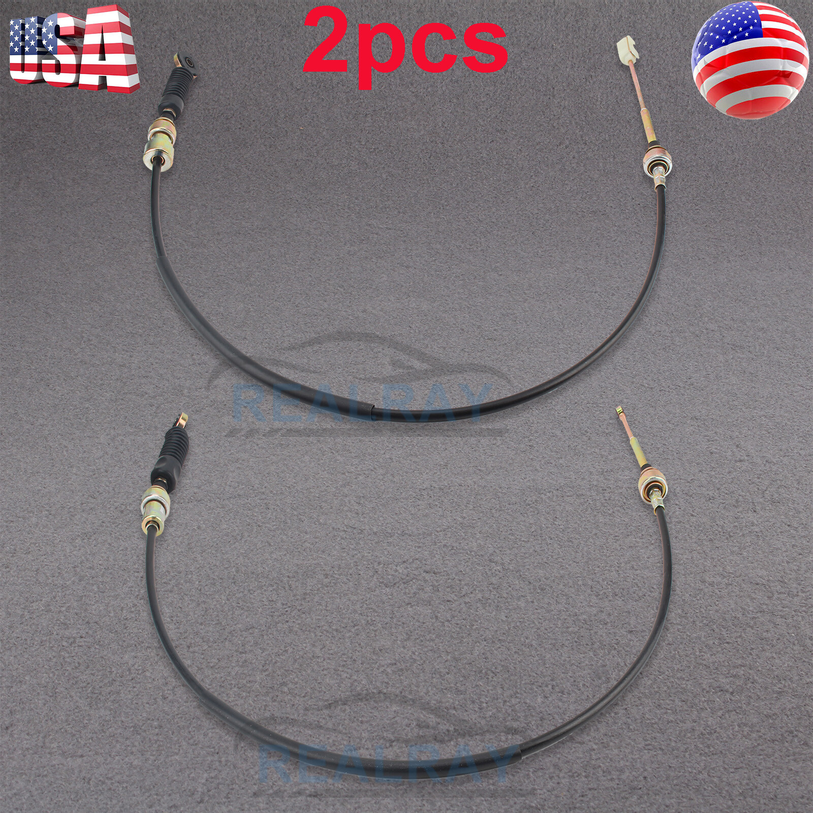 2PC Manual Trans Shift Control Cable For 96-00 Toyota RAV4 3382242030 ...