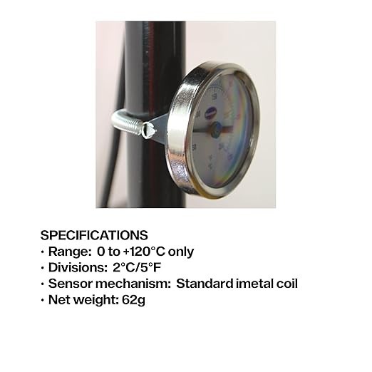 Clip-on Pipe Clamp Thermometer HVAC Temperature Gauge for Hot Water ...