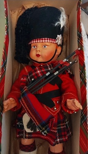 VTG. Antique Composition Scottish Guard Doll 12" British | eBay