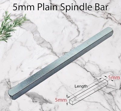 5mm Door Handle Spindle "Bathroom" 100mm long, Solid Steel, Zinc | eBay UK