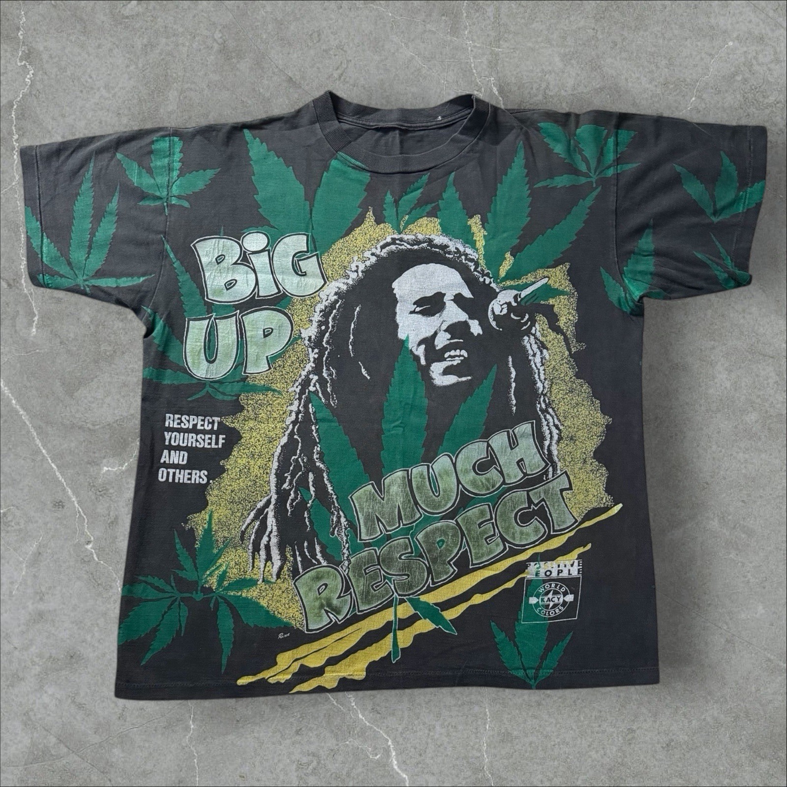 Vintage 1990s Bob Marley KACY Colors Positive People … - Gem