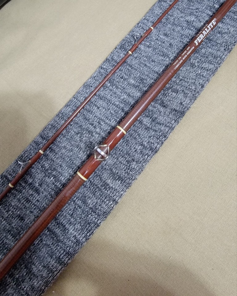 Vintage Fenwick FF756 ASTM 7 1/2' 3 1/4 oz Feralite 2 pc Fly Rod ASTM ...