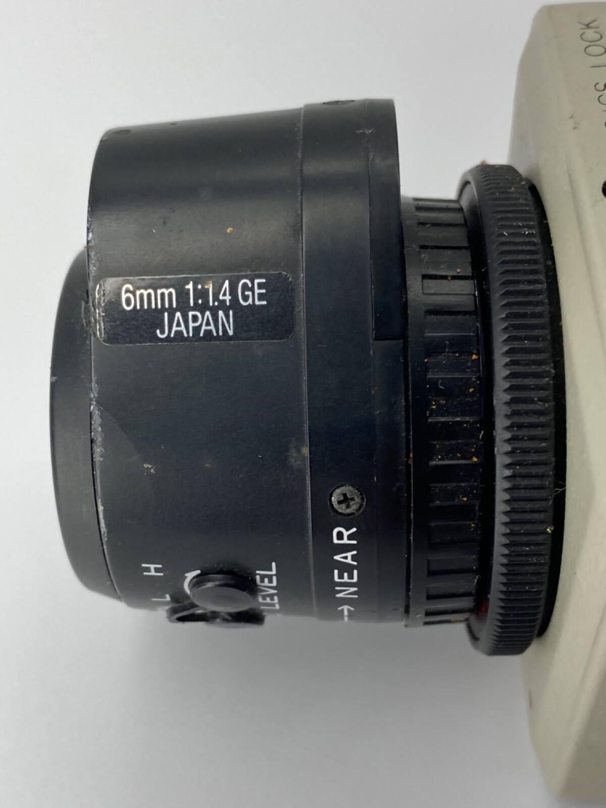 ULTRAK K-565 CCD B/W Camera Black & White 6mm 1:1.4 GE Lens (READ ...