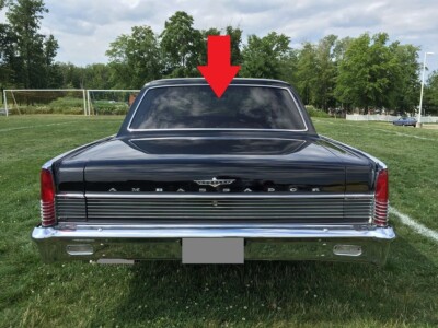 Fits American Motors Ambassador 1965-1966 2 Door Sedan Rear Back Window ...