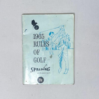Vintage, Spalding 1965 Rules of Golf, USGA Approved, 66 Page Booklet | eBay