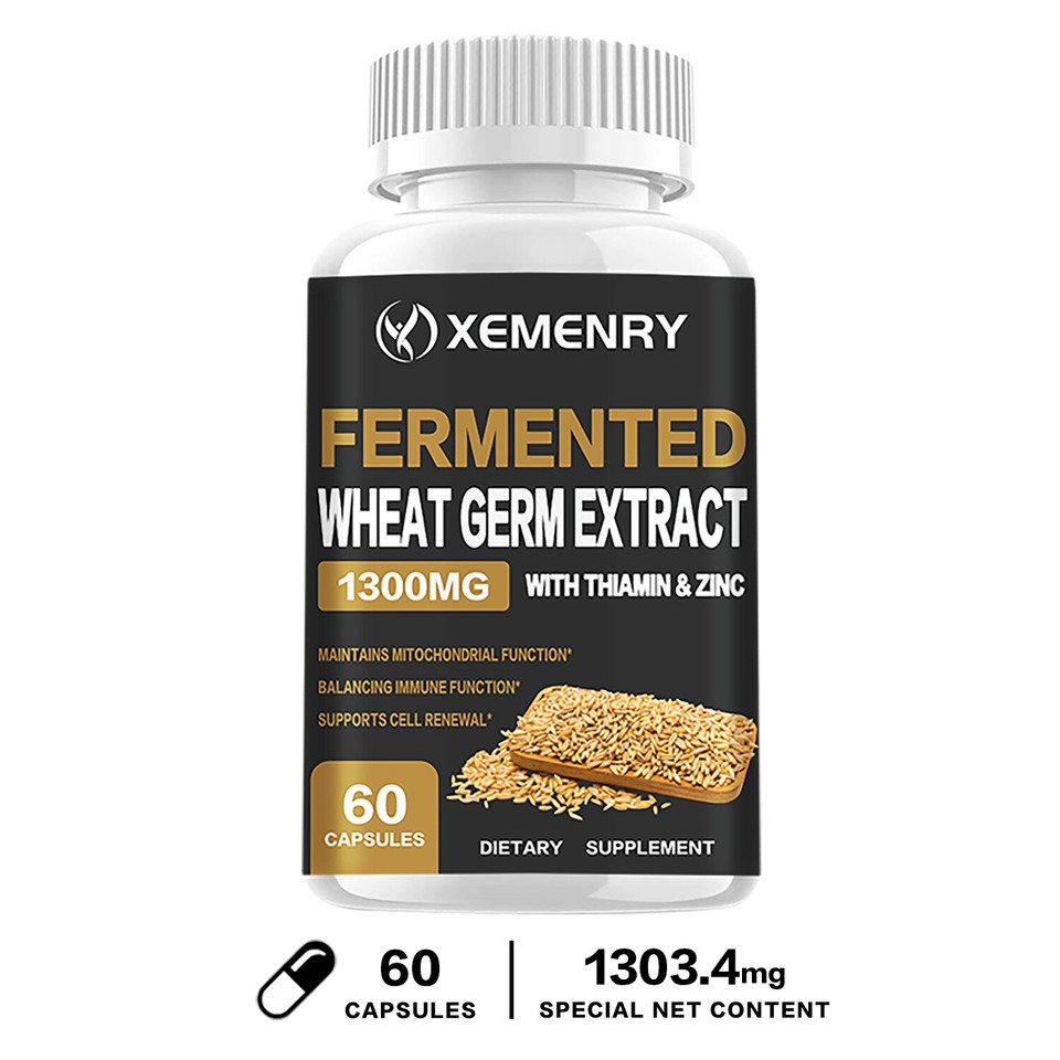 Fermented Wheat Germ Extract 1300mg - Spermidine, for Anti-Aging ...
