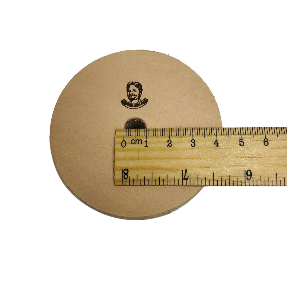 3" Leather Polishing Wheel For Bench Grinders W/ 10mm Arbor (3/4" Wide ...