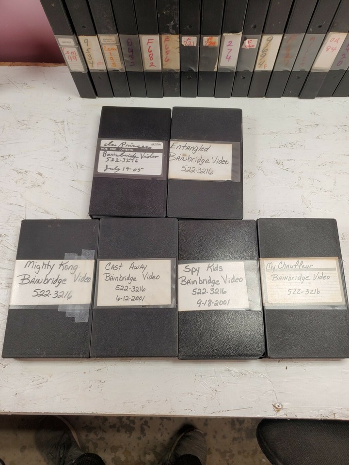 Lot of 52 Vintage Empty Black Plastic VHS Storage Cases Clamshell Arts ...