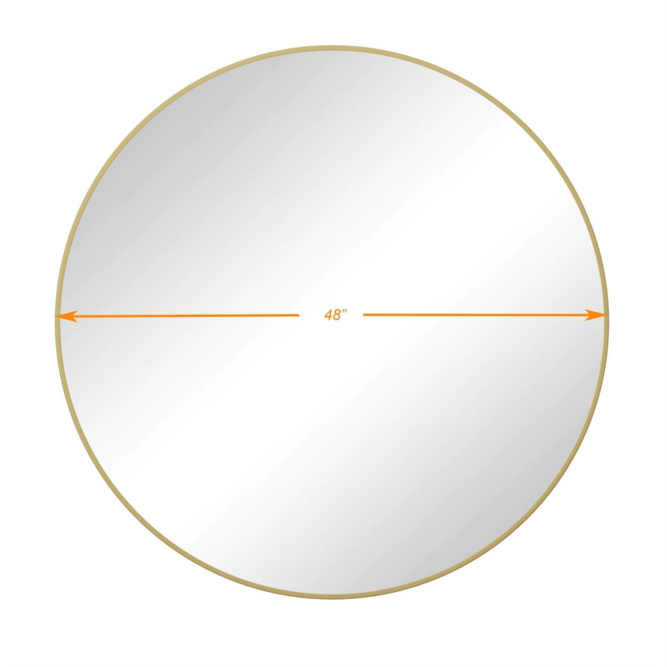 48" 42" 30" Round Mirror Wall Mirror Bathroom Circular Mirror with ...