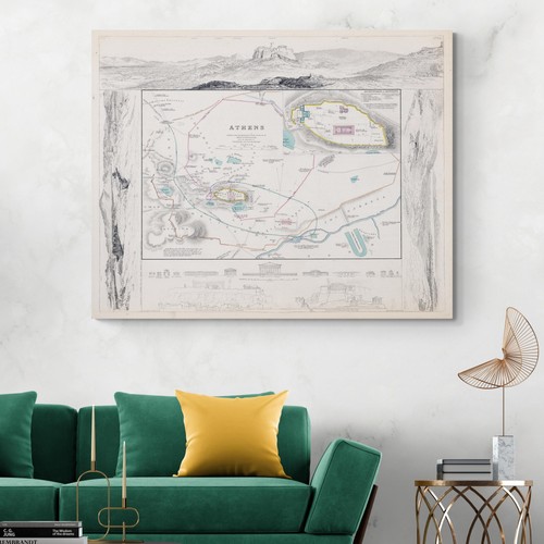 Map of Classical Athens – Ancient Greece City Layout & Historic Sites ...