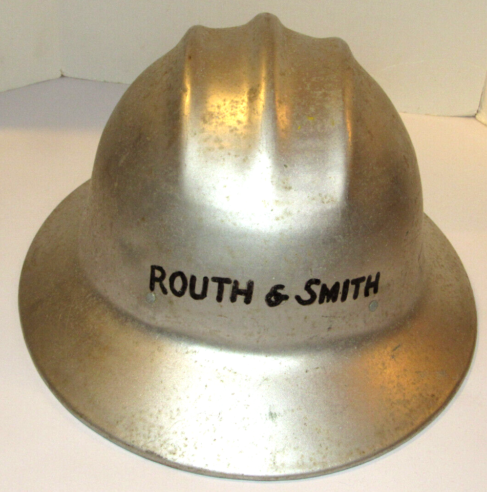 VINTAGE 1950s E D BULLARD 'HARD BOILED' HARD HAT! SILVER ALUMINUM! SAN ...