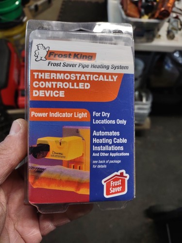 Frost King Thermostatically Controlled Device EH-38 w/Power Indicator ...