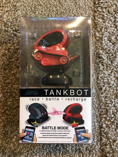 Tankbot Micro Robotic Tank-red by Desk Pets a Brookstone Exclusive | eBay
