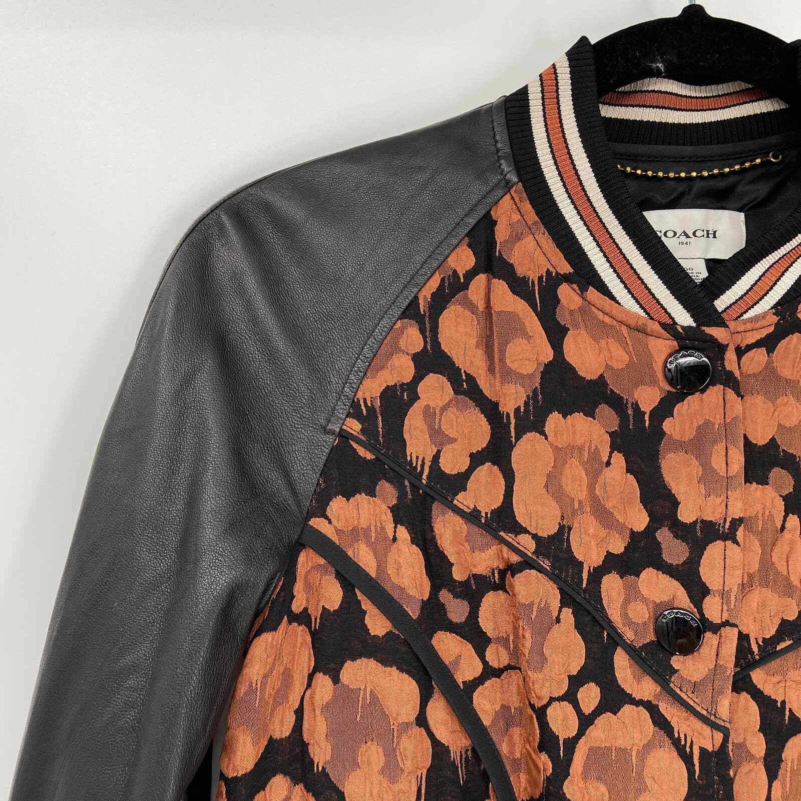 Coach 1941 Shrunken Wild Beast Satin Jacquard Jacket … - Gem