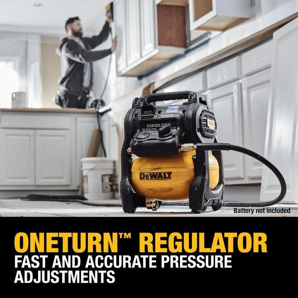 2.5 Gal. 140 Psi Portable Cordless Air Compressor FLEXVOLT Advantage ...