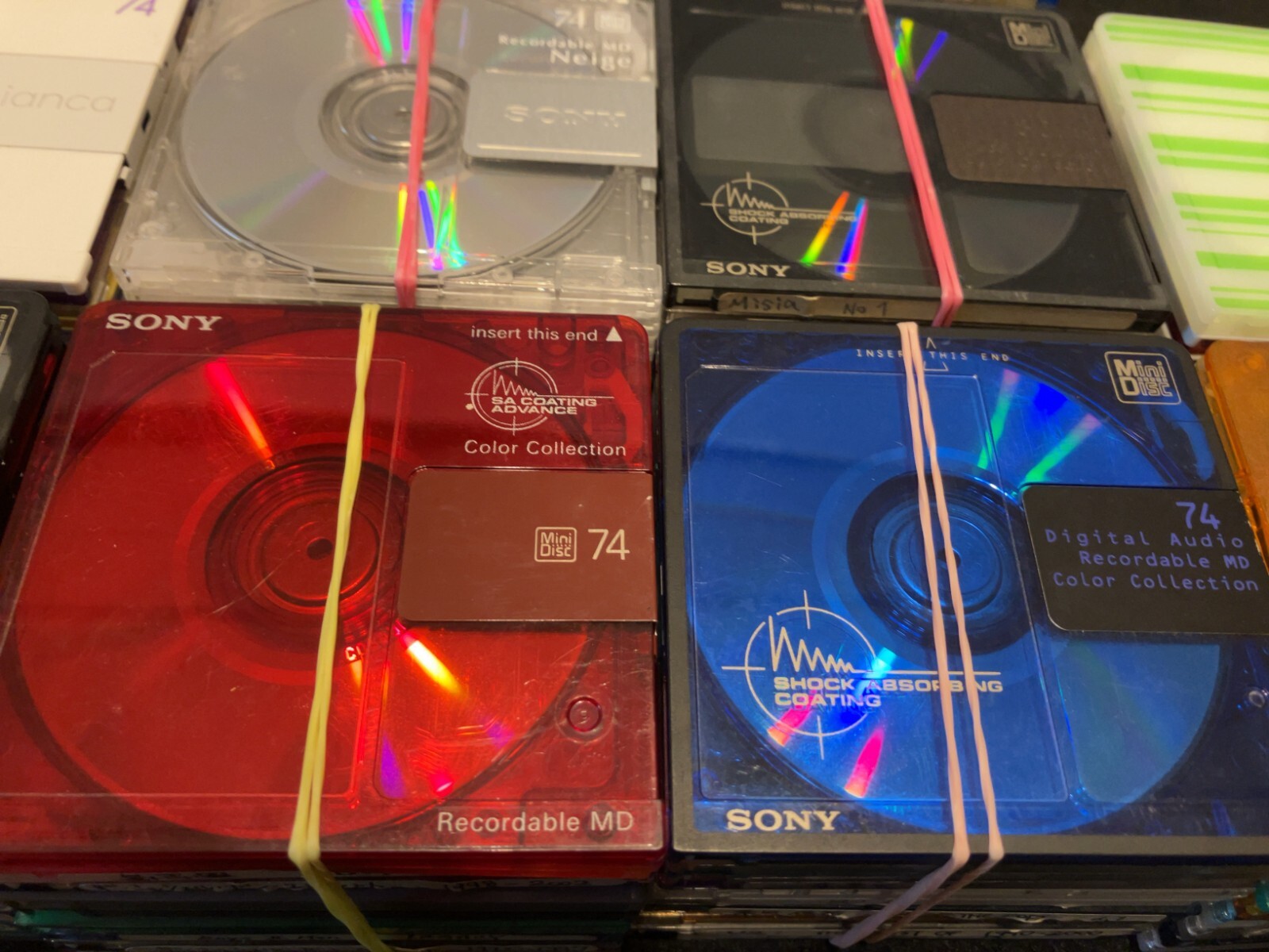 Lot of 100 MD Mini Discs Caseless Has been recorded 74 & 80 min Japan ...