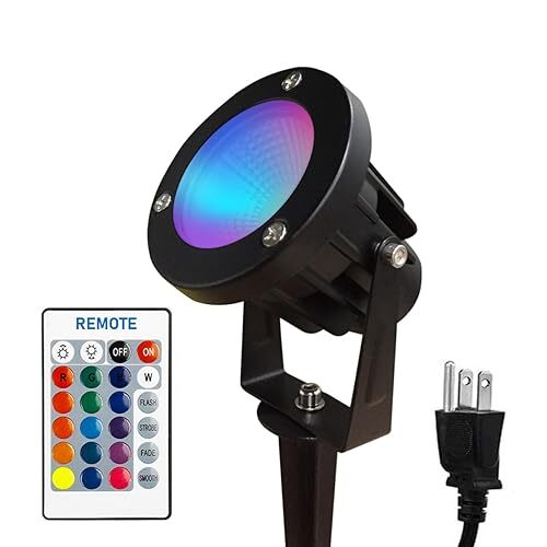 Color Led Outdoor Landscape Spotlight With Strobe Lighting Waterproof ...