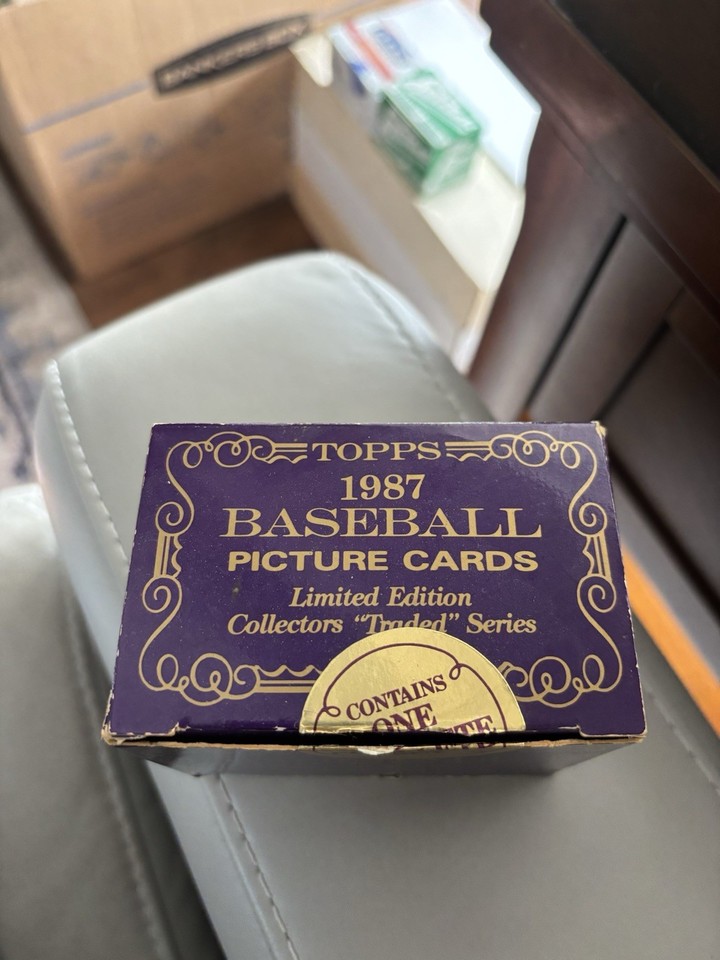 1987 TOPPS TRADED TIFFANY BASEBALL (BBCE) COMPLETE 132 CARD FACTORY SET ...