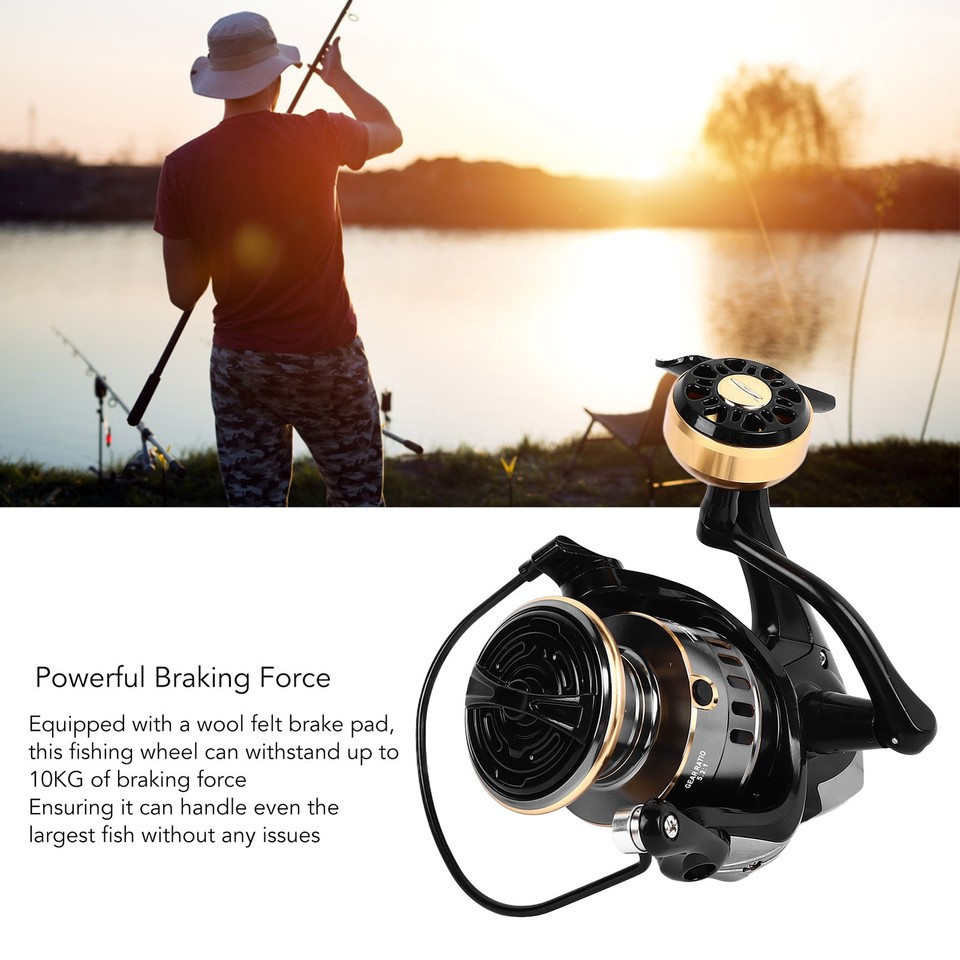 Spinning Fishing Wheel Smooth Powerful Metal 10KG Braking Force For ...