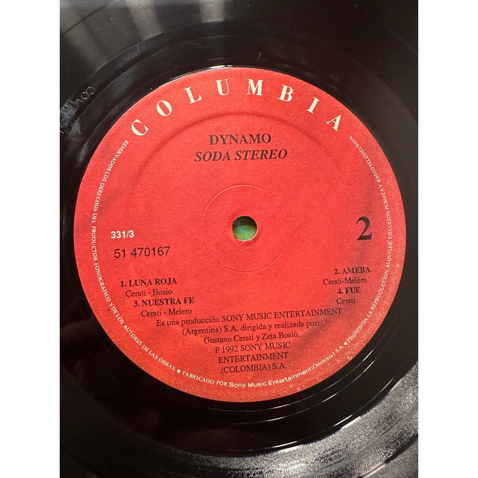 Soda Stereo Dynamo Album – Vinyl Record VG/VG+ | eBay