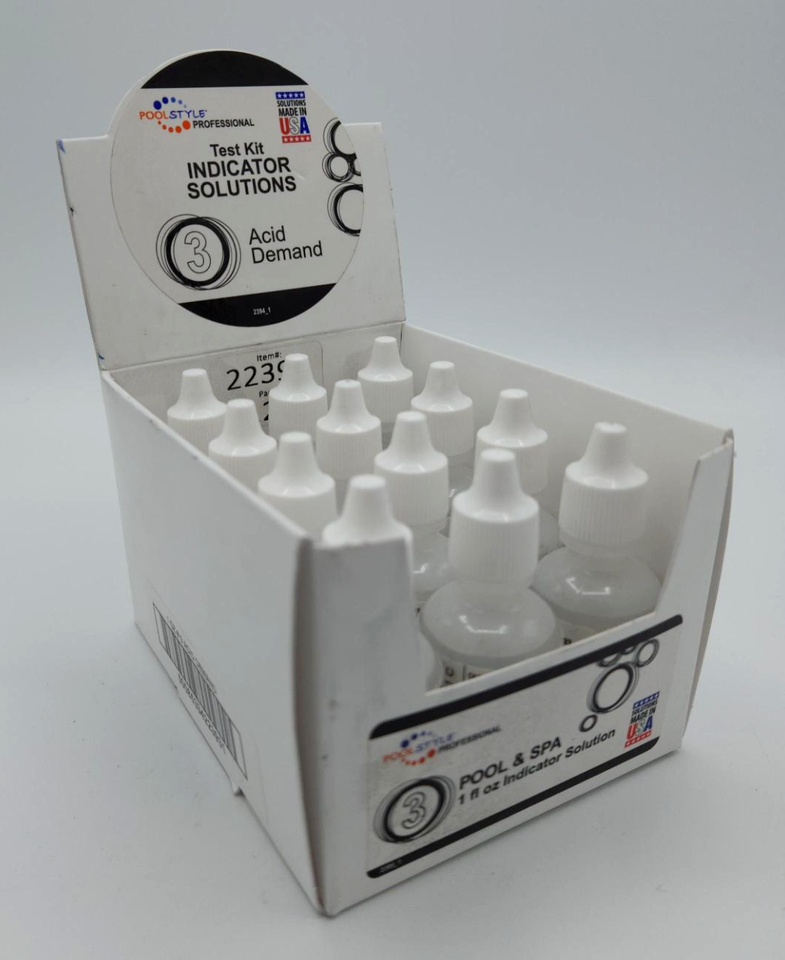 ACID DEMAND & ALK TEST SOLUTION, REAGENT #3 - 1OZ 2-PACK (POOLSTYLE ...
