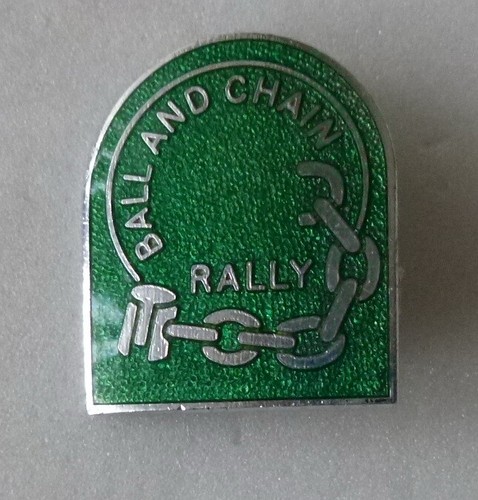 BALL AND CHAIN RALLY MotorBIKE Enamel Pin Badge MotorCYCLE | eBay UK