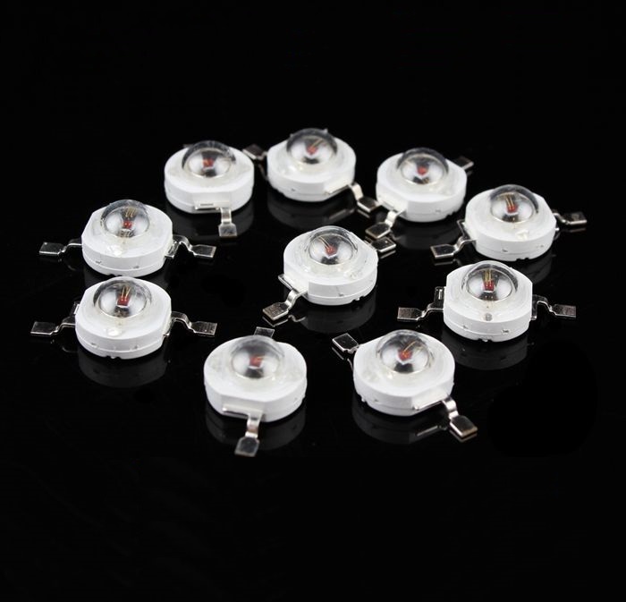 5PCS 1W Red Led Chip High Power LED Beads 50LM Red NEW | eBay