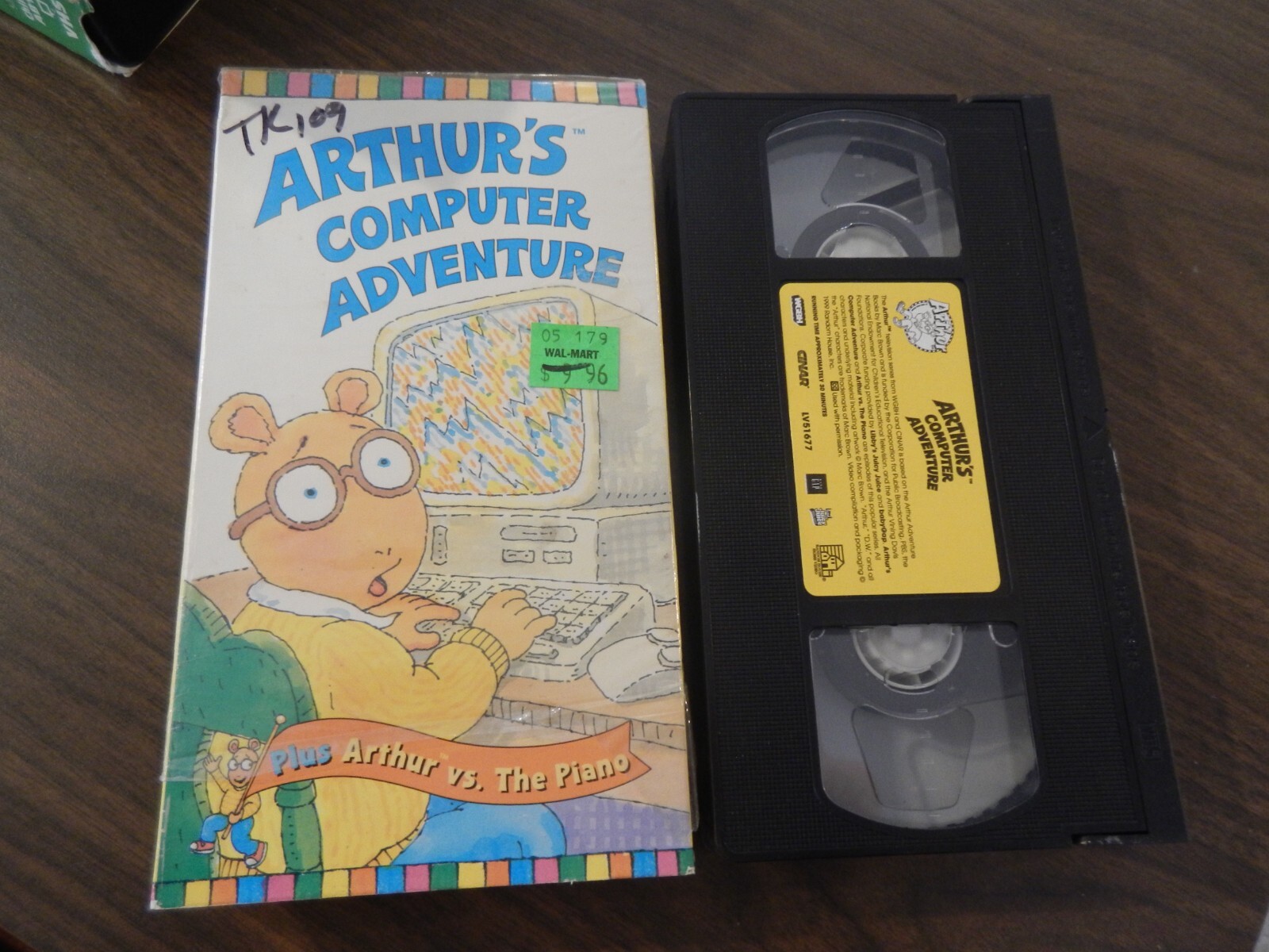 ARTHUR COMPUTER ADVENTURES VHS VS. THE PIANO KIDS CARTOON PARTLY SEALED ...