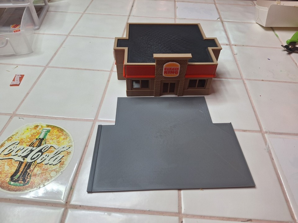 Ho Scale BK Fast FoodBuilding Ho Train Building Built Ho Model Train | eBay