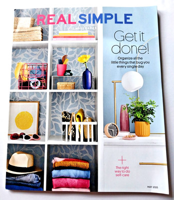 REAL SIMPLE Magazine May 2025 Brand New! | eBay