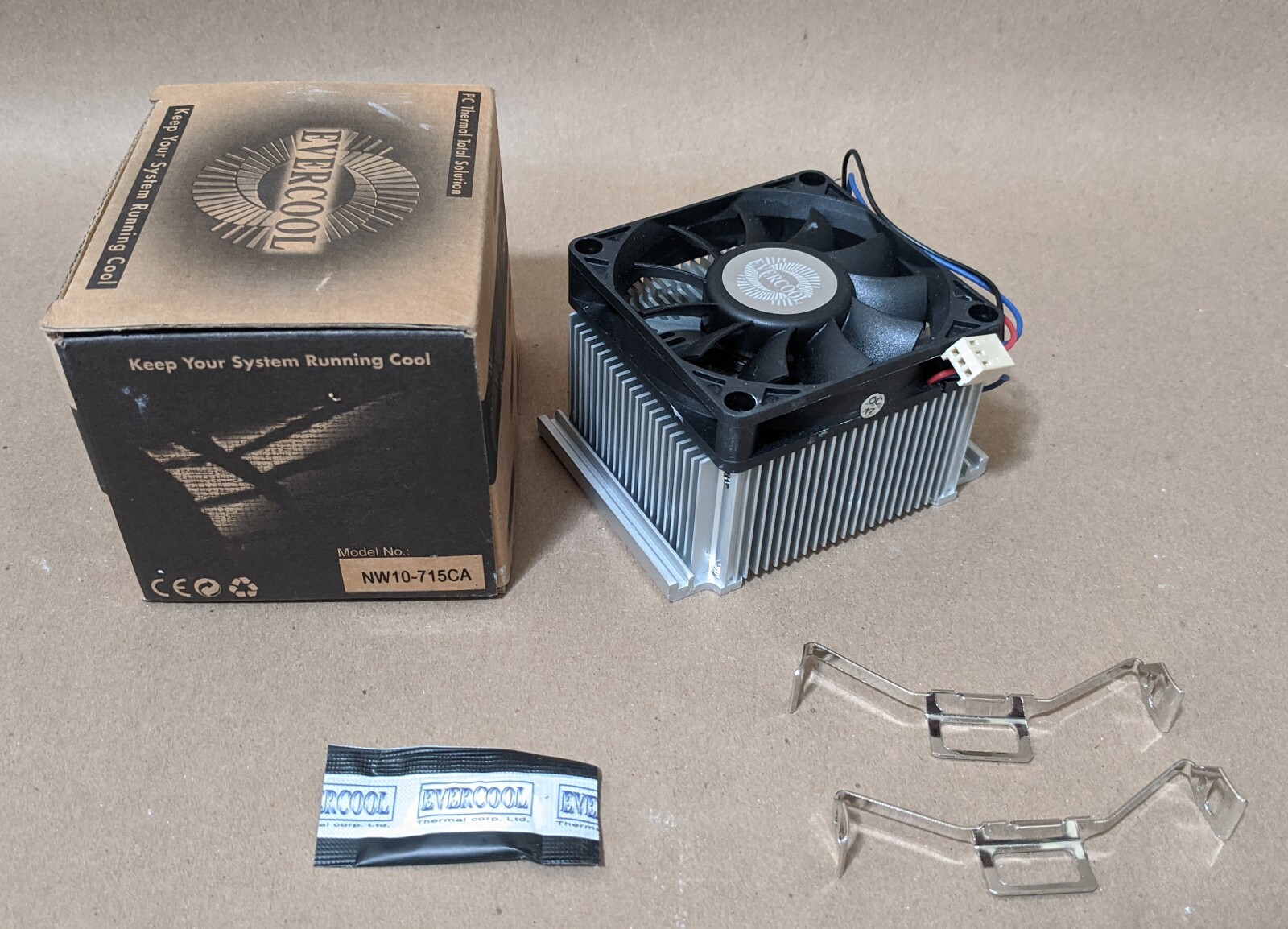 Evercool Intel Xeon Socket-603 3-pin Copper Core CPU Cooling Heatsink ...