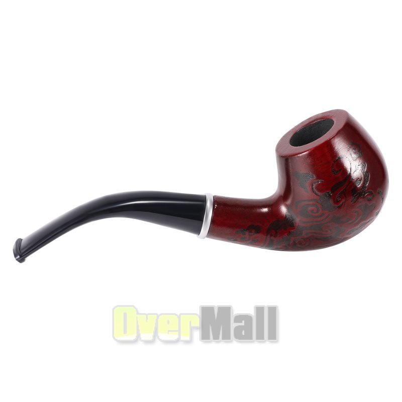 Durable Wooden Wood Smoking Pipe Tobacco Cigarettes Cigar Pipes Enchase ...