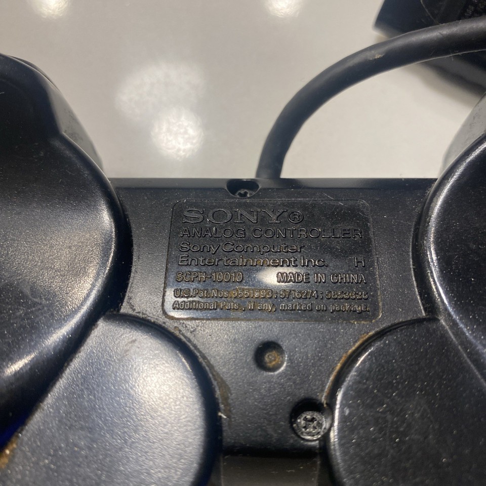 For Parts Or Repair Sony DualShock 2 Game Controller Black PS2 Wired Controller | eBay