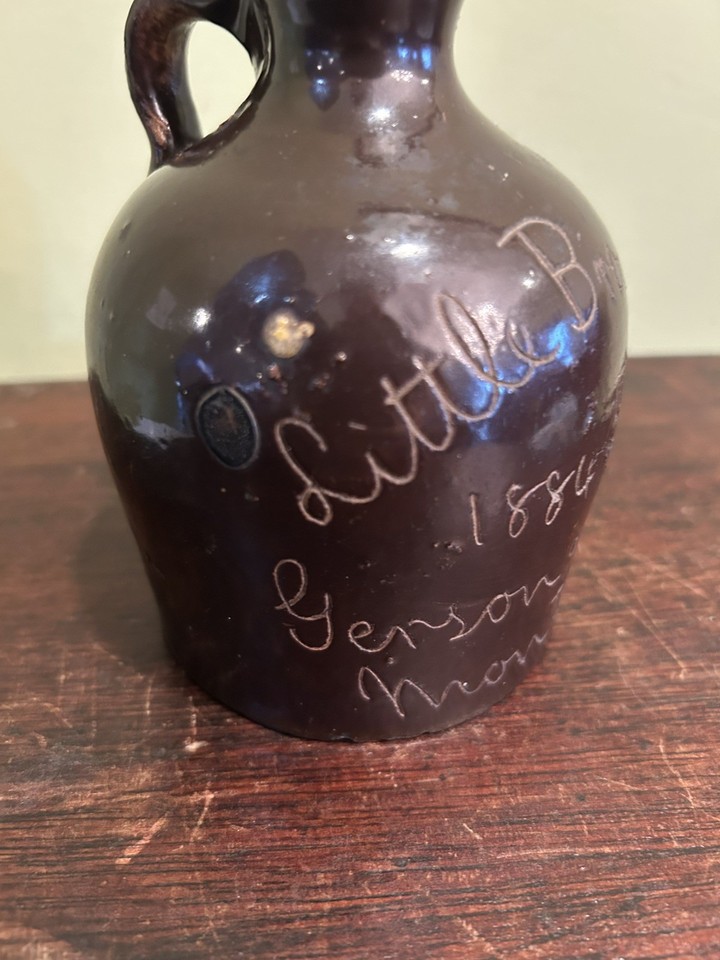 Montgomery Alabama Miniature Advertising Crock Jug Stoneware 1884 Rye ...