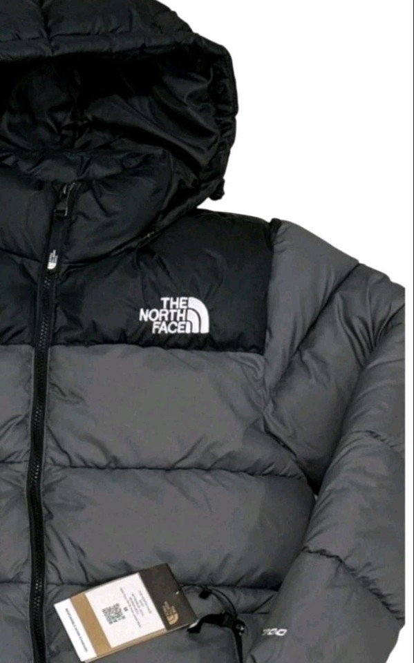 Mens North Face 1996 Retro Nuptse 700 Down Puffer Jacket TNF Grey Black ...