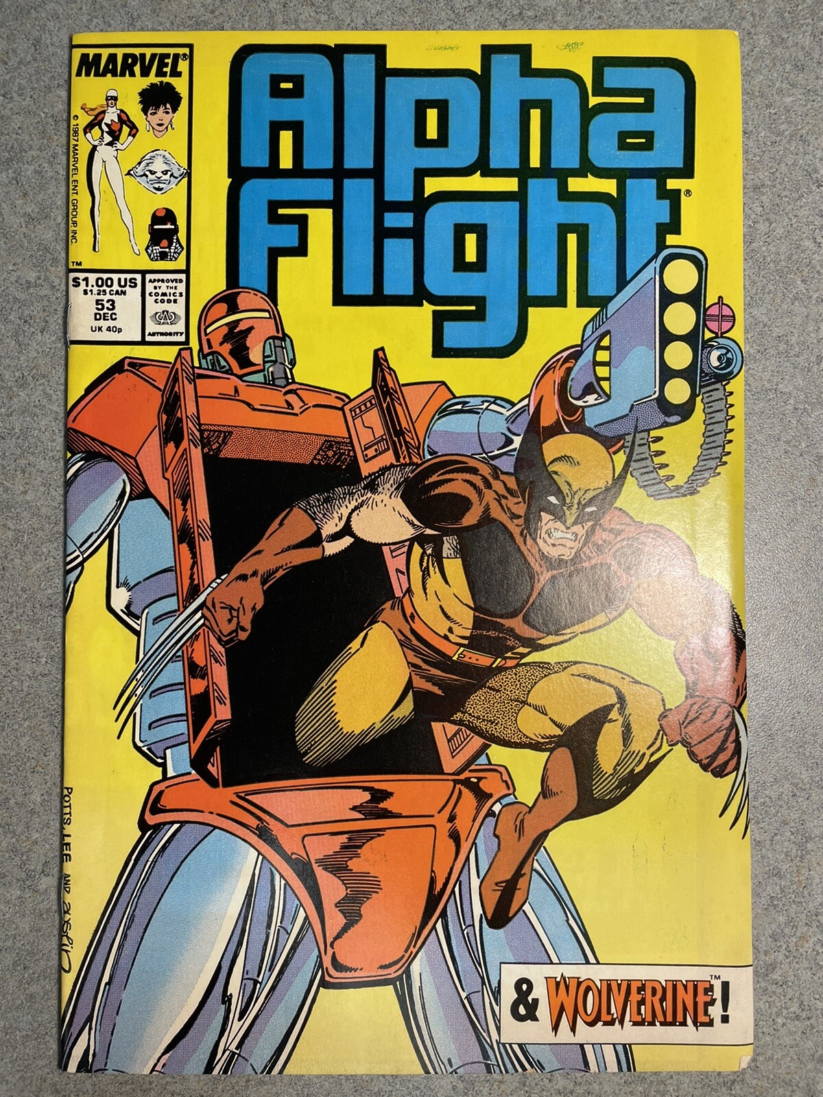 ALPHA FLIGHT #53 (1987) KEY! 1ST ISSUE OF JIM LEE COVER ARTWORK AT ...