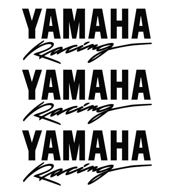 x3 YAMAHA Racing Decals Stickers Vinyl motorcycle bike YZF MT XSR FZ ...