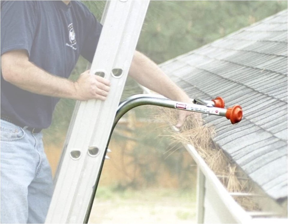 Extension Ladder Stand-Off Stabilizer for Clean/Repair Gutter Window ...