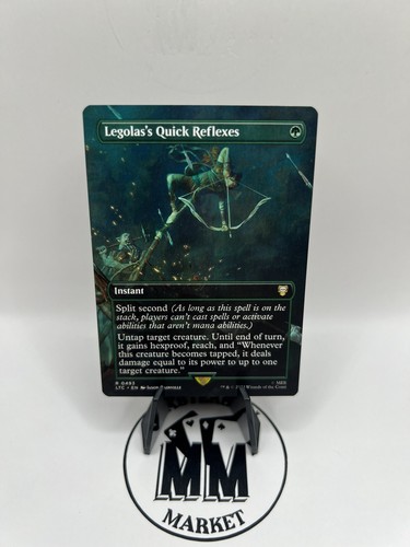 Legolas's Quick Reflexes - Borderless Regular | UB: LOTR | NM | MTG ...